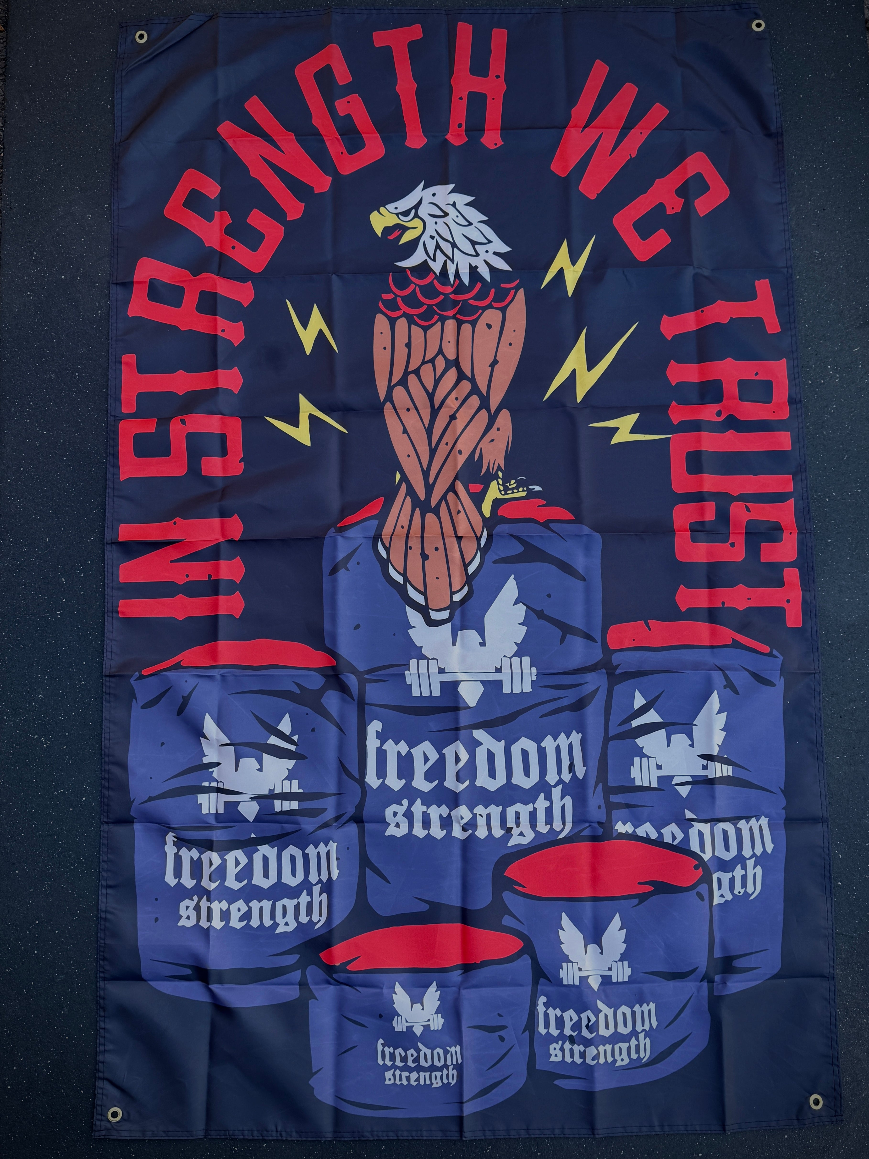 In Strength We Trust Banner – Freedom Strength Co.